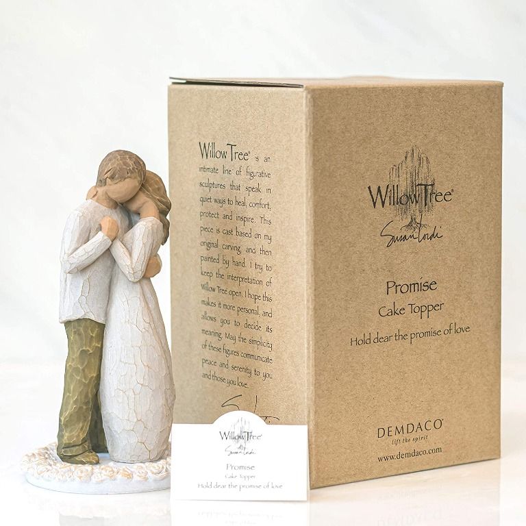 Willow Tree Promise, sculpted hand-painted cake topper, Hobbies & Toys ...