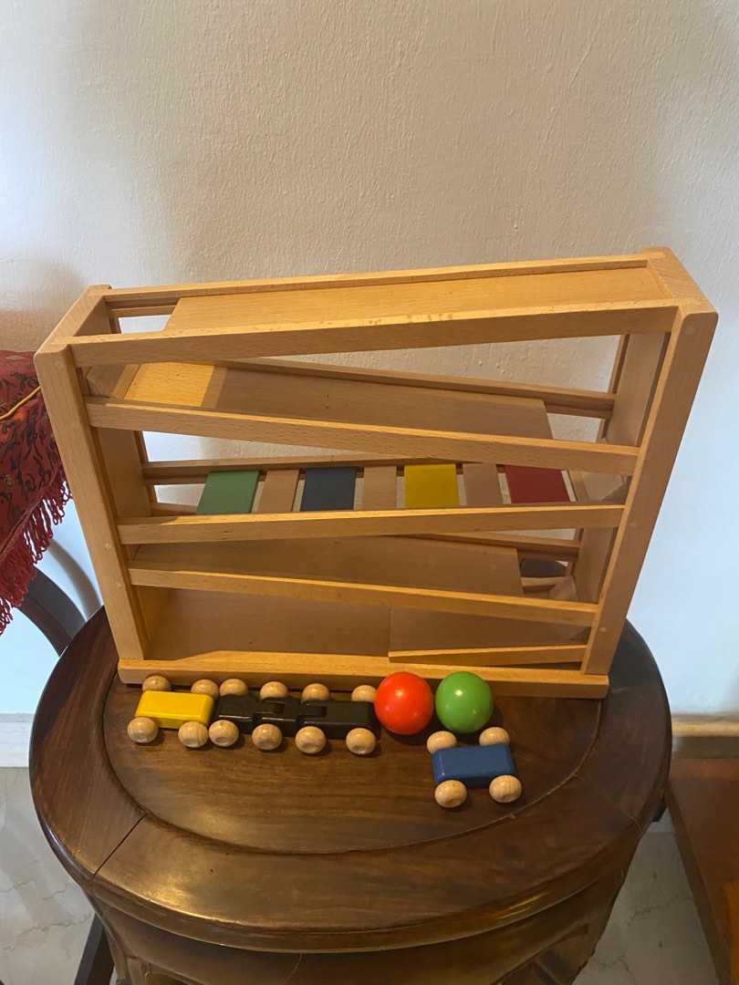 Wooden Toy Car Ramp Hand Eye Visual Tracking, Hobbies & Toys, Toys ...