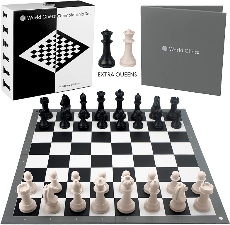 World Chess Championship Set Full Official Tournament Extra Queens ...