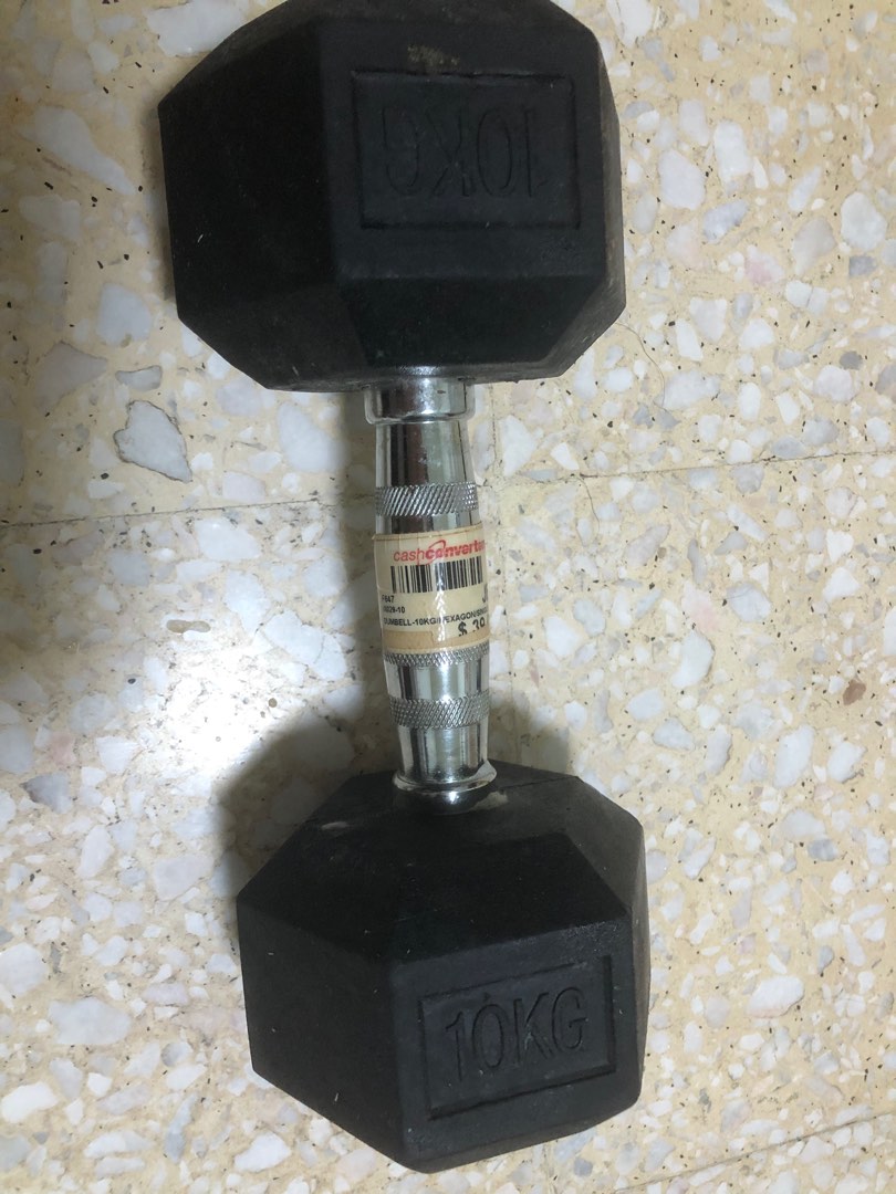 10kg dumbbell , Sports Equipment, Exercise & Fitness, Weights ...
