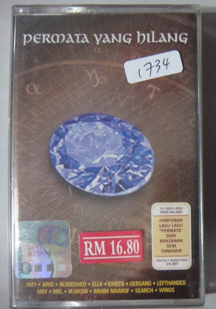 (1734) Kaset ROCK BALADA Melayu WINGS / Search / Bloodshed / May etc, Hobbies & Toys, Music ...