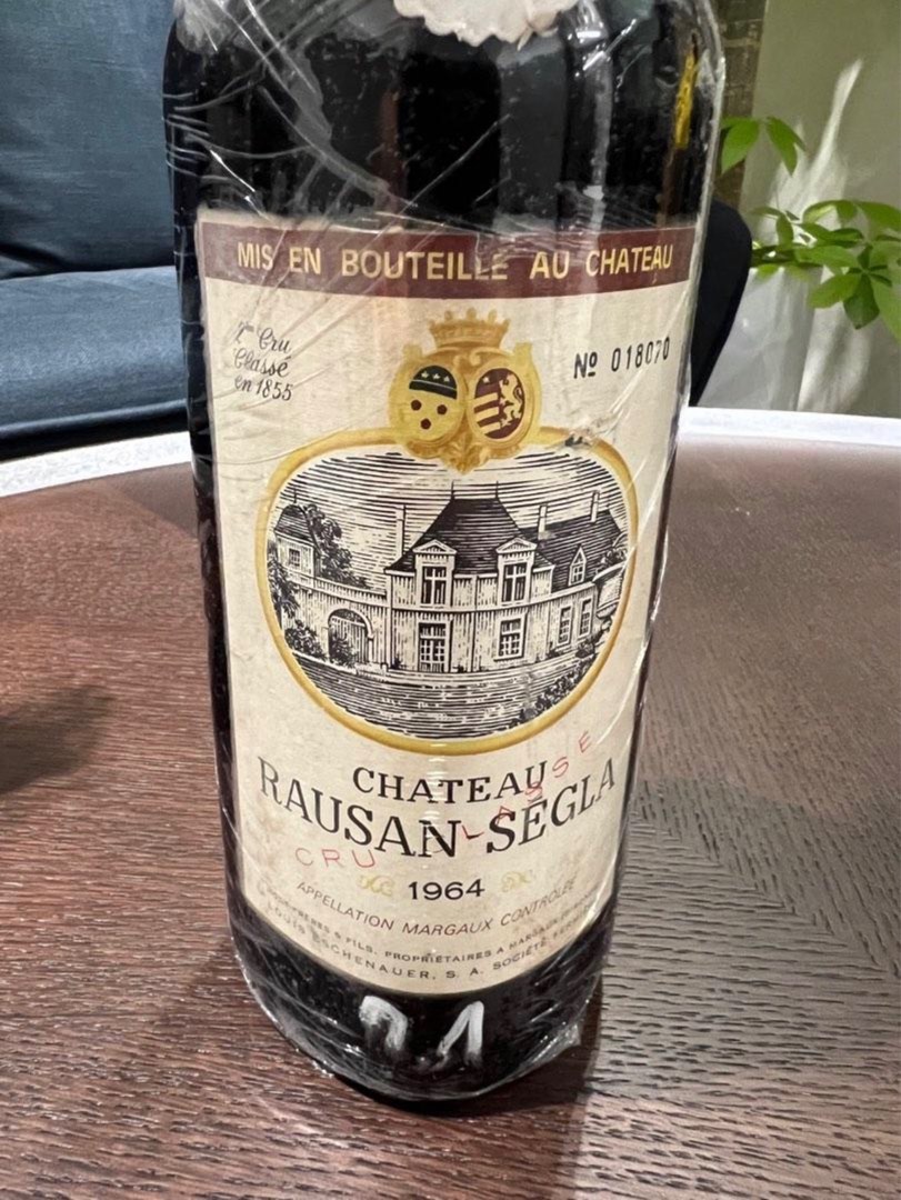 1964 Chateau Rausan-Segla 750ml, 嘢食 & 嘢飲, 酒精飲料 - Carousell