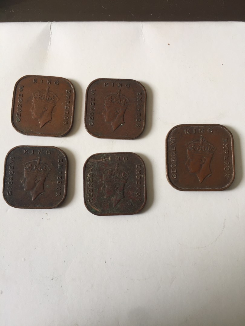 1 cent coins used during World War 2 in Singapore, Hobbies & Toys, Memorabilia & Collectibles ...