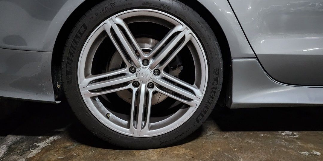20" Original Audi S Line 5x112, Car Accessories, Tyres & Rims on Carousell