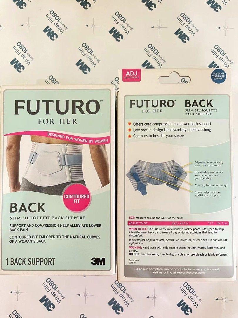 3M Futuro Back Support, Health & Nutrition, Braces, Support ...