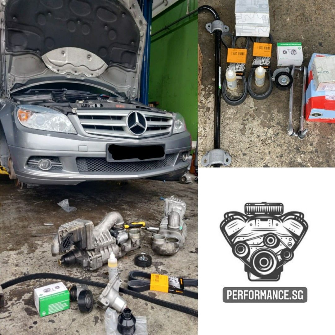 57mm pulley for w204 w212 w211 r171 kompressor, Car Accessories ...