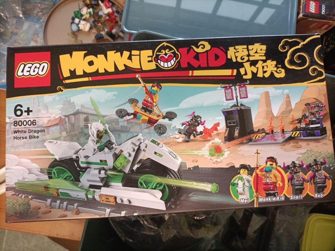 80006 LEGO Monkie Kid White Dragon Horse Bike, Hobbies & Toys, Toys ...