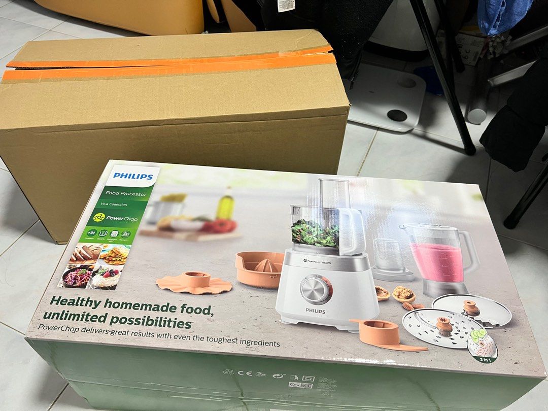加固恩物！ 飛利浦 Philips HR7530 Viva Collection 輕巧多功能食物處理器 (HR7530 Viva ...
