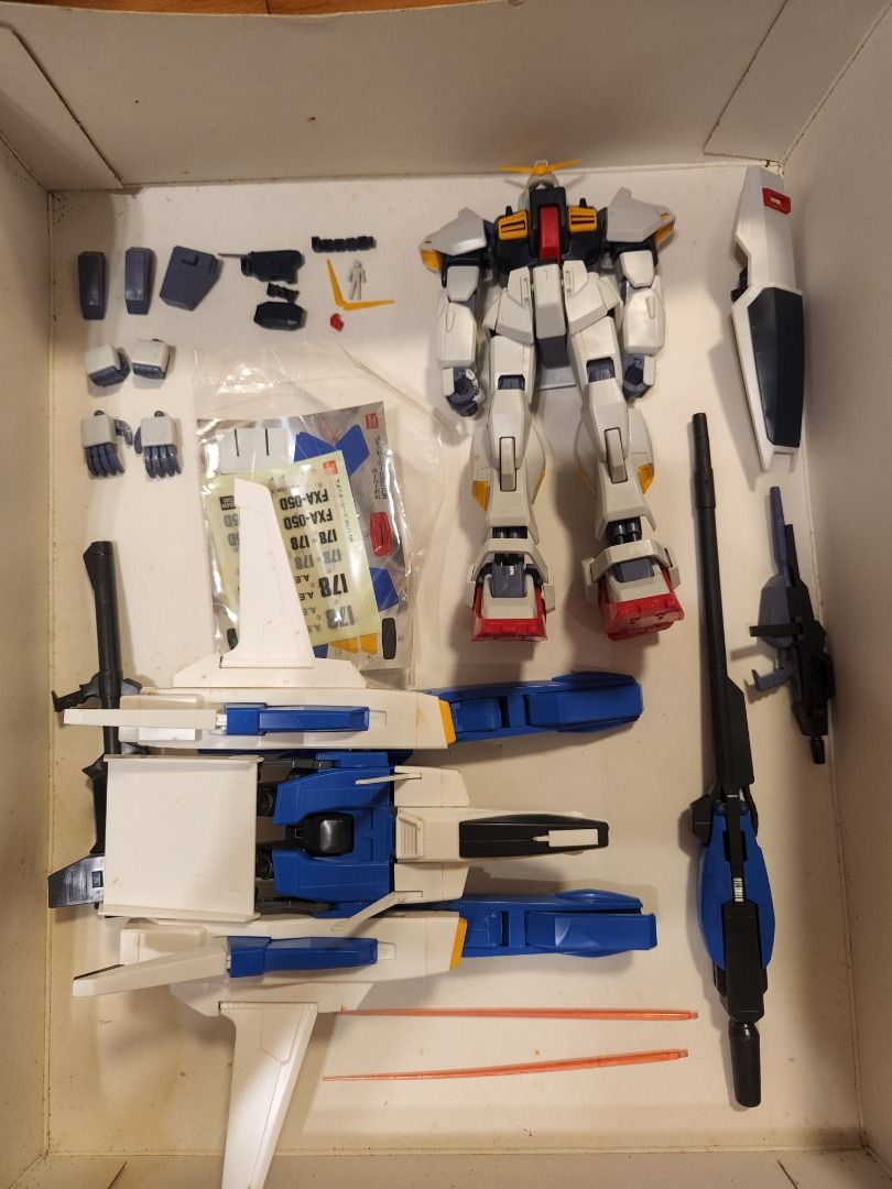 已素組 Bandai mg 1/100 高達 Gundam RX-178 MK-II + G-Defenser G 戰機 模型 超級高達 ...