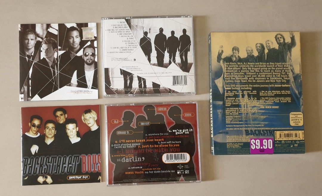 A1 - In The Picture, Backstreet Boys - Millennium,Greatest Hits ...