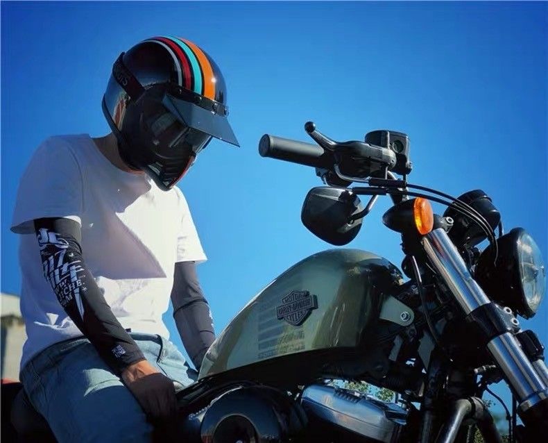 AMZ CRETA II - Retro Off-road/ADV/Dual Sport Full Face Fiberglass ...