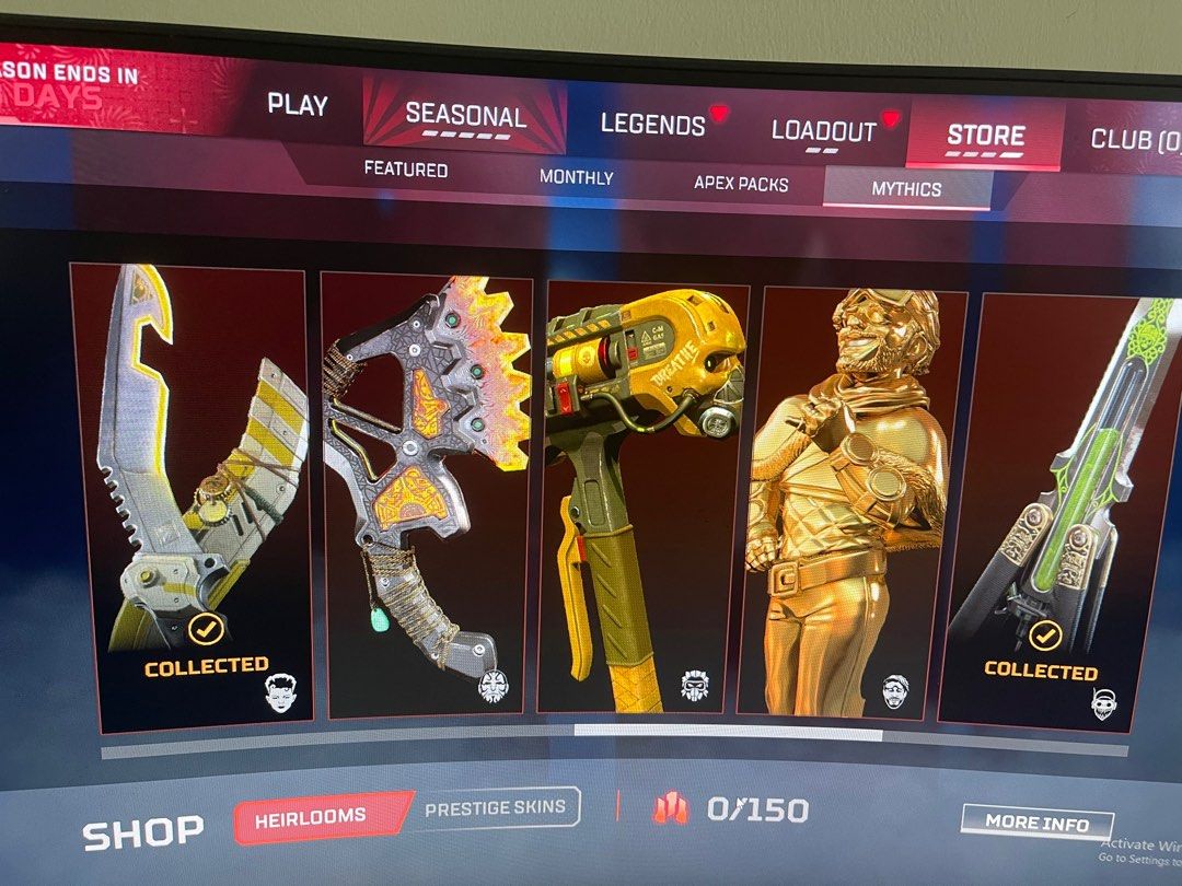 Apex legends 6 heirloom account, Video Gaming, Gaming Accessories, Game ...