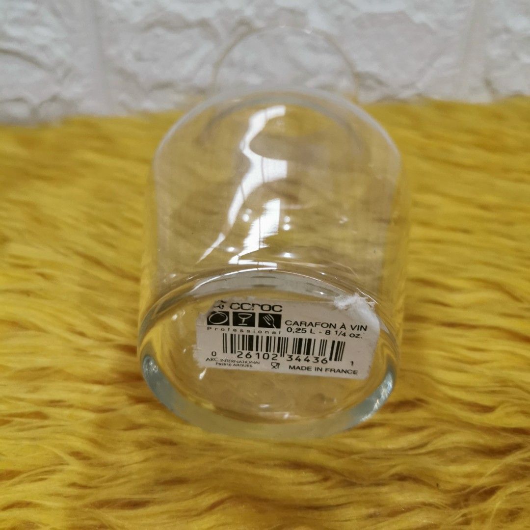 Arcoroc Arc glass vase, made in France on Carousell