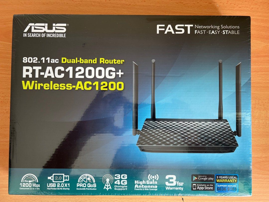 Asus RT-AC1200G+ Router, Computers & Tech, Parts & Accessories ...