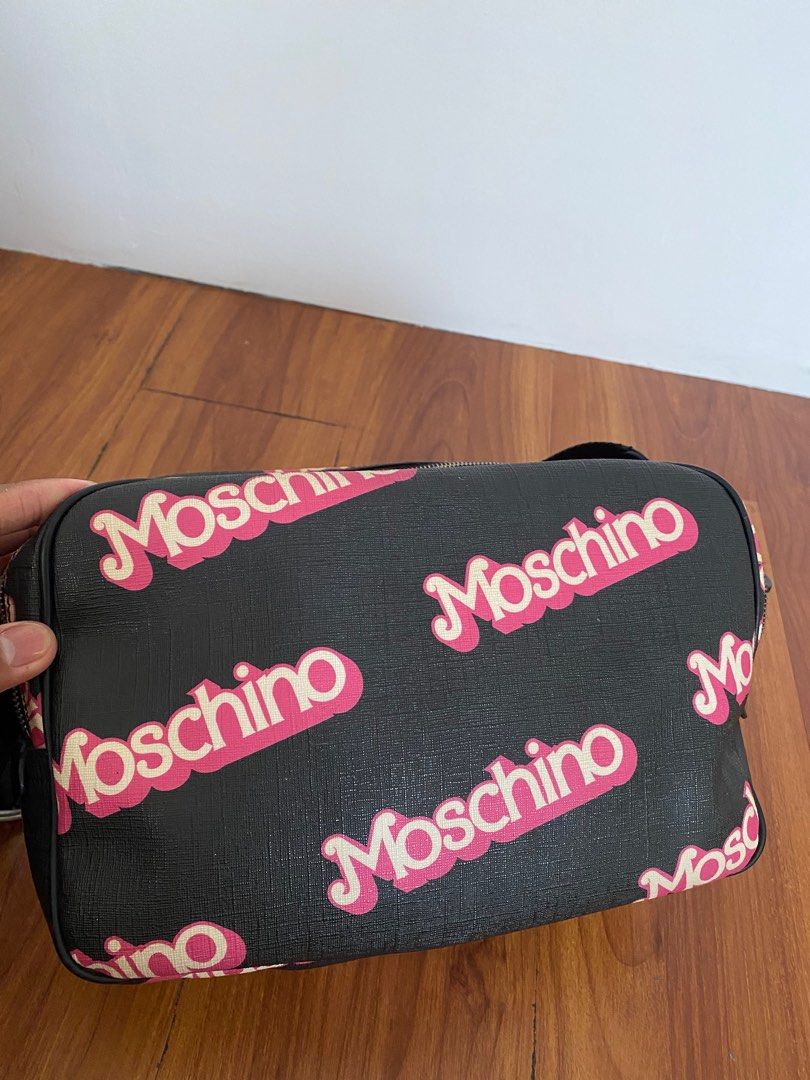 Authentic Moschino Barbie logo cross body bag on Carousell