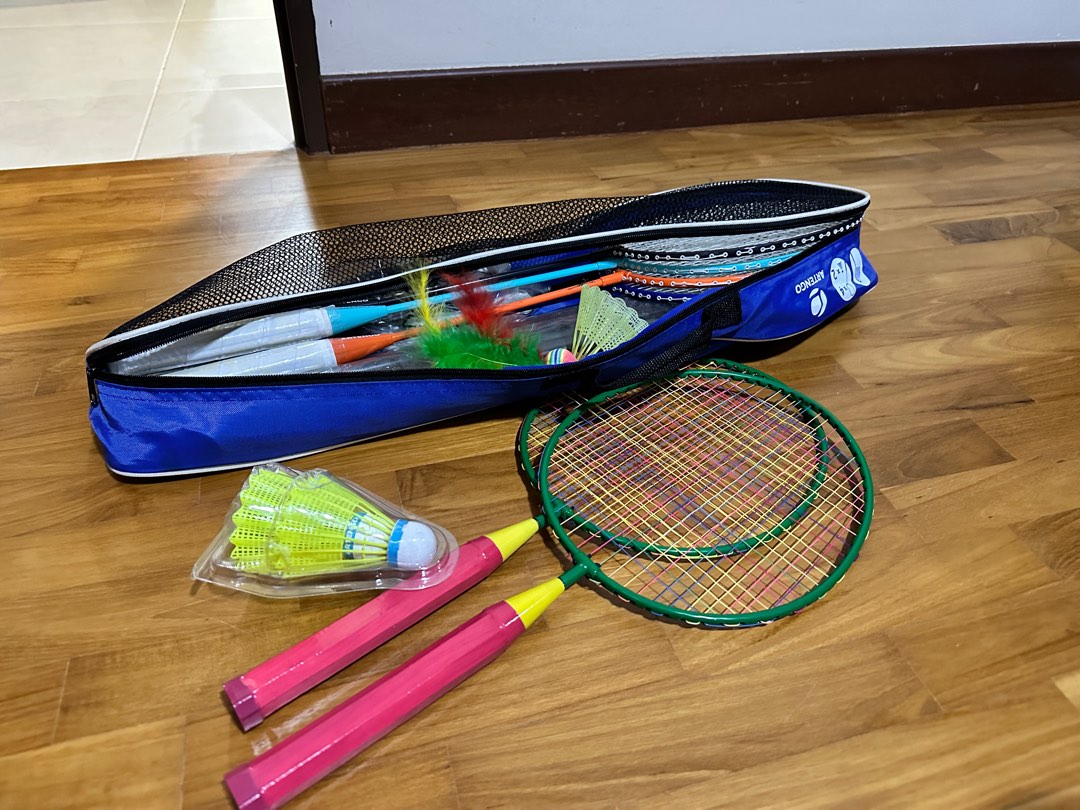 Badminton Racket with net&stand assembly, Sports Equipment, Sports ...