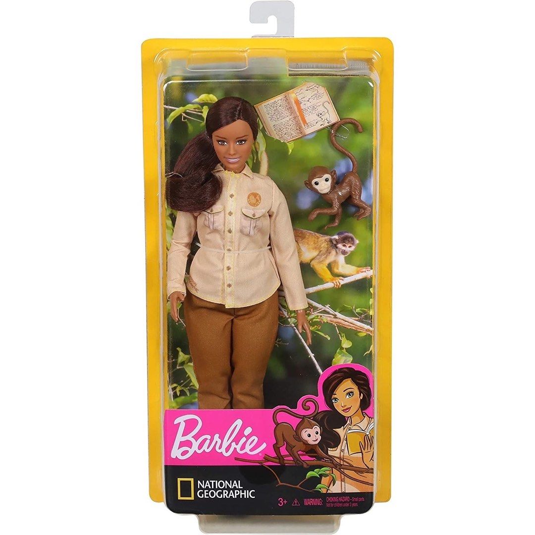 Barbie Wildlife Conservationist Curvy Doll National Geographic, Hobbies ...