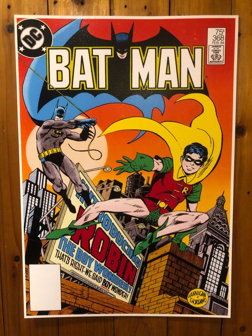 Batman and Robin Retro Vintage Classic Cartoon Movie Poster on Carousell
