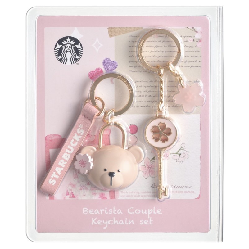 Sakura Starbucks Bearista Key Chain Set, Hobbies & Toys, Memorabilia & Collectibles, Fan ...