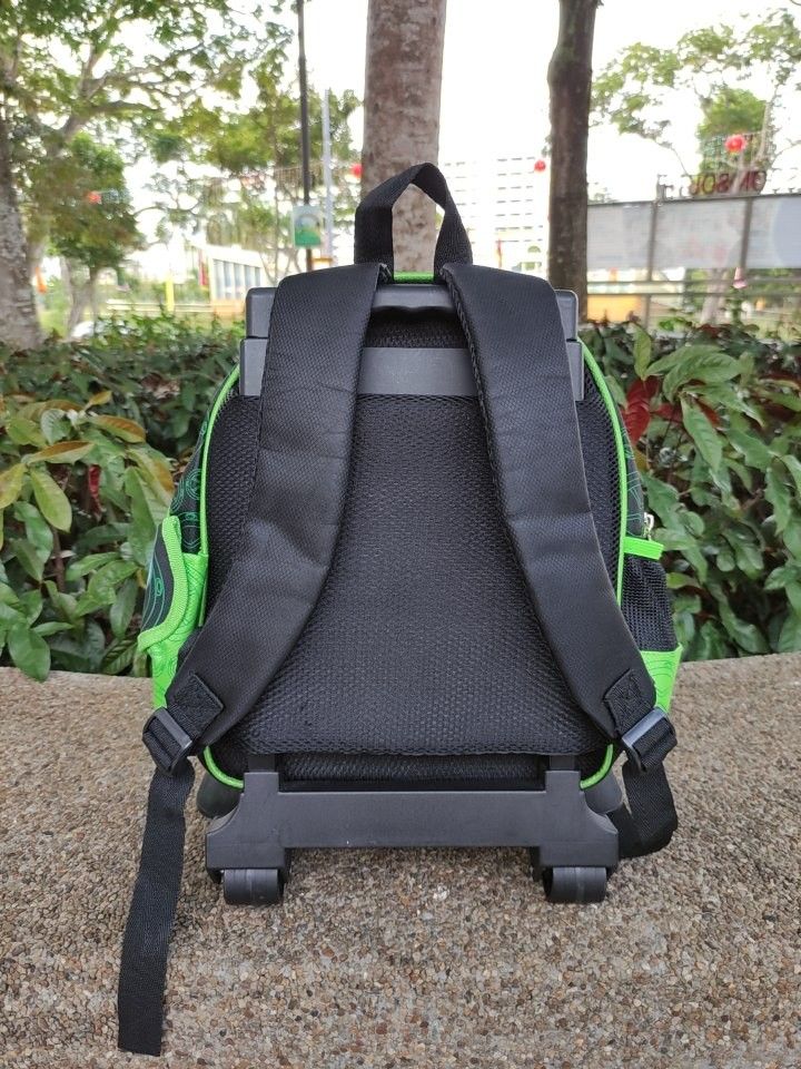 Ben 10 Kids 2 Wheels Trolley School Backpack, Babies & Kids, Babies ...