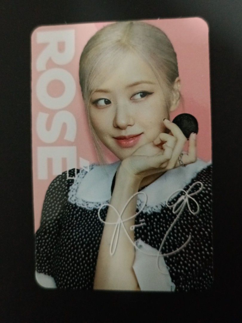 Blackpink Oreo Rose Card, Hobbies & Toys, Memorabilia & Collectibles, K ...