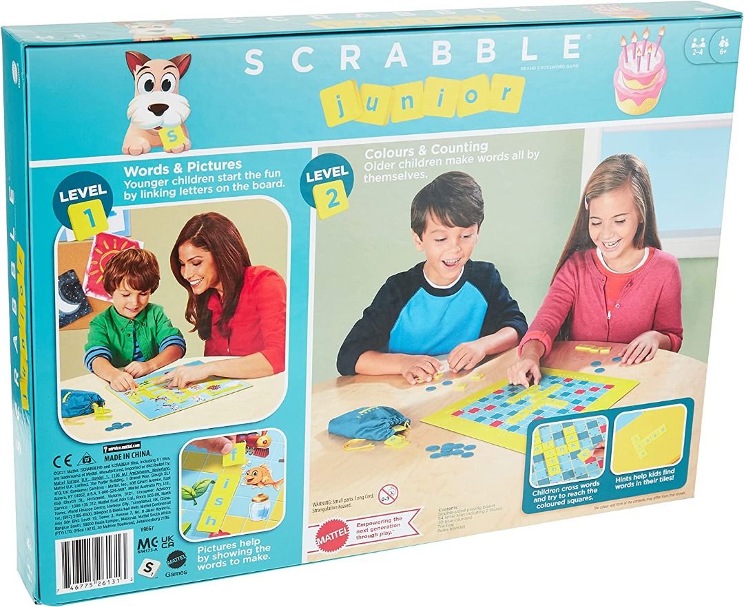 BNIB: Authentic MATTEL Junior Scrabble, Hobbies & Toys, Toys & Games on ...
