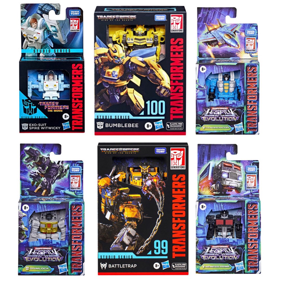 BNIB Transformers Legacy Core Grimlock, Thundercracker, Nemesis Prime ...