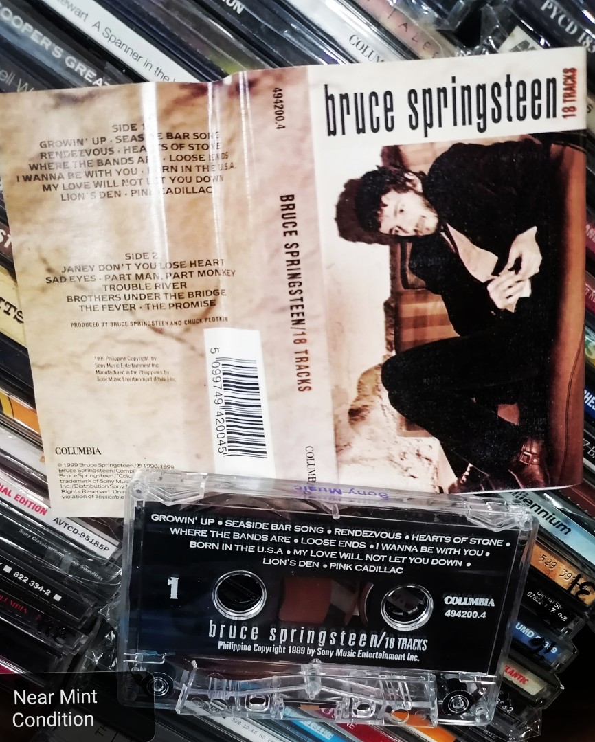 Bruce Springsteen 18 Tracks Cassette Tape Original Cassette Tapes For ...
