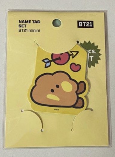 BT21 Minini Name Tag, Hobbies & Toys, Stationary & Craft, Other ...