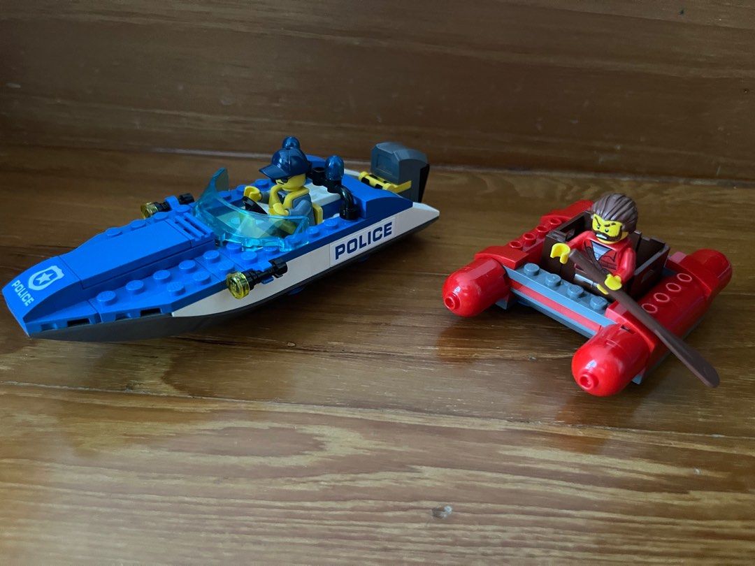 Built lego police boat and robber set, Hobbies & Toys, Toys & Games on ...