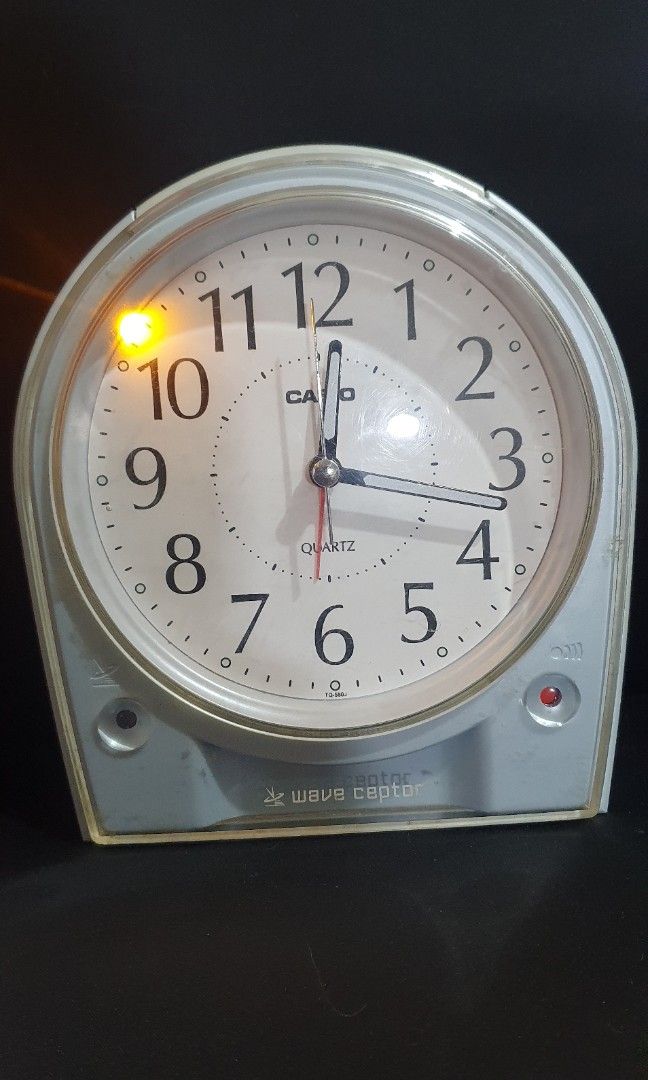 Casio Desk Alarm Clock Wave Ceptor on Carousell