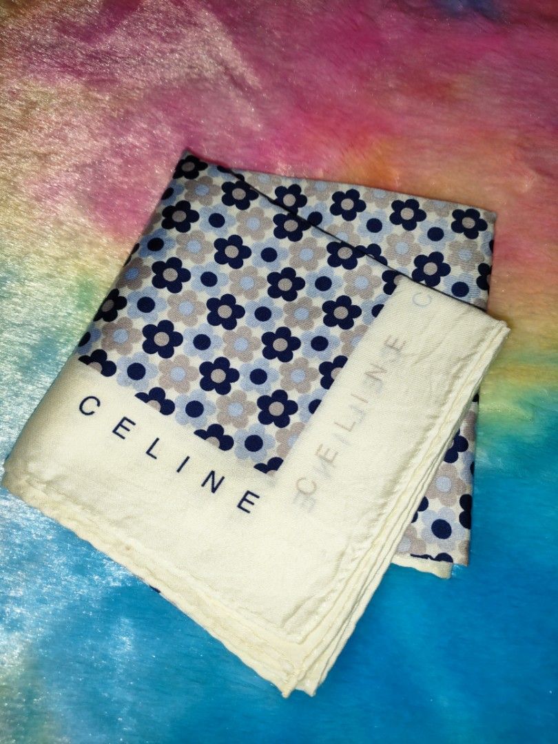 Celine Handkerchief, Men's Fashion, Watches & Accessories, Handkerchief ...