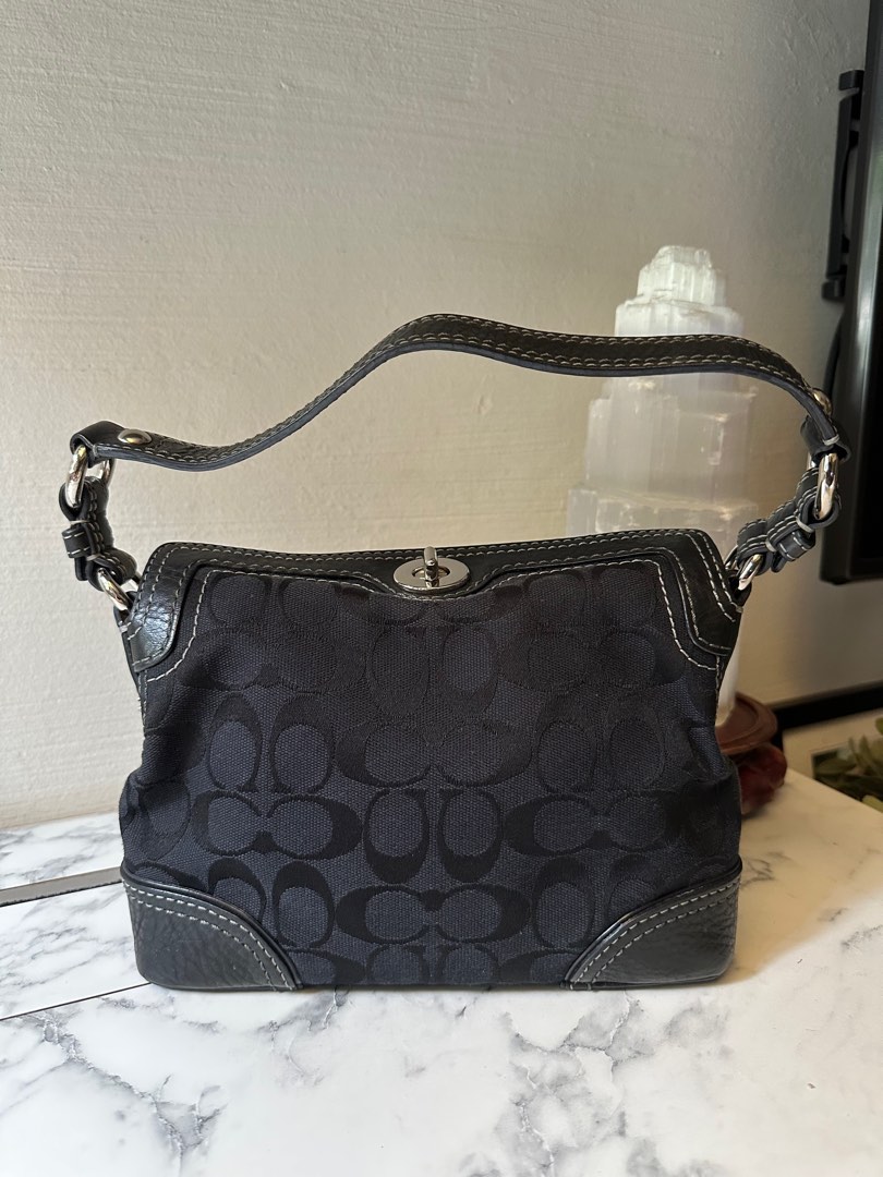 Coach monogram mini bag, Luxury, Bags & Wallets on Carousell