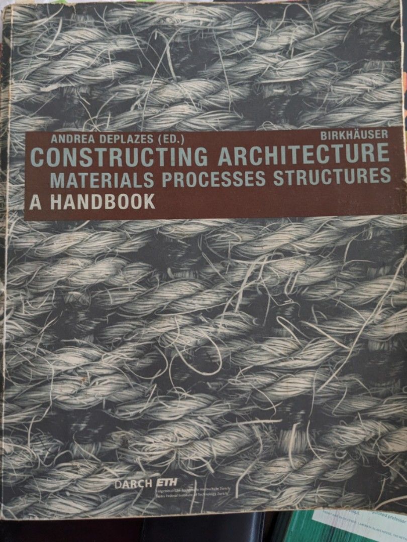 Constructing Architecture, materials processed structure. A handbook, Hobbies & Toys, Books ...