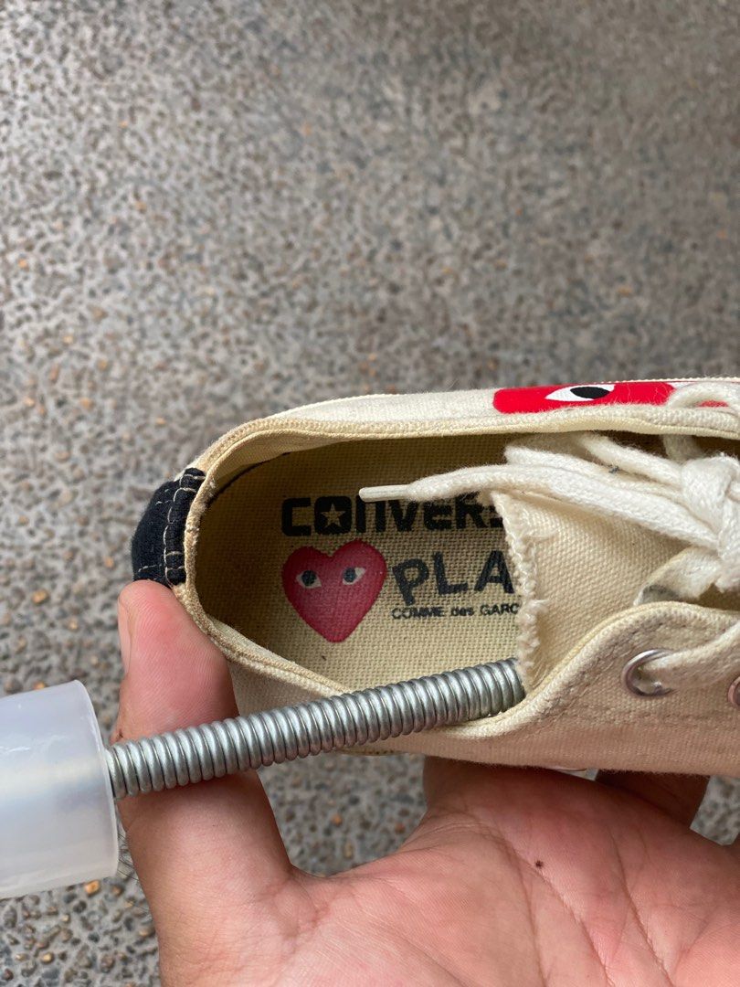 converse CDG cream on Carousell
