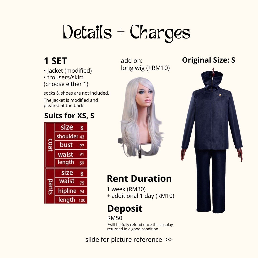 WTS WTR Inumaki Toge Female ver. Cosplay Jujutsu Kaisen, Women's ...