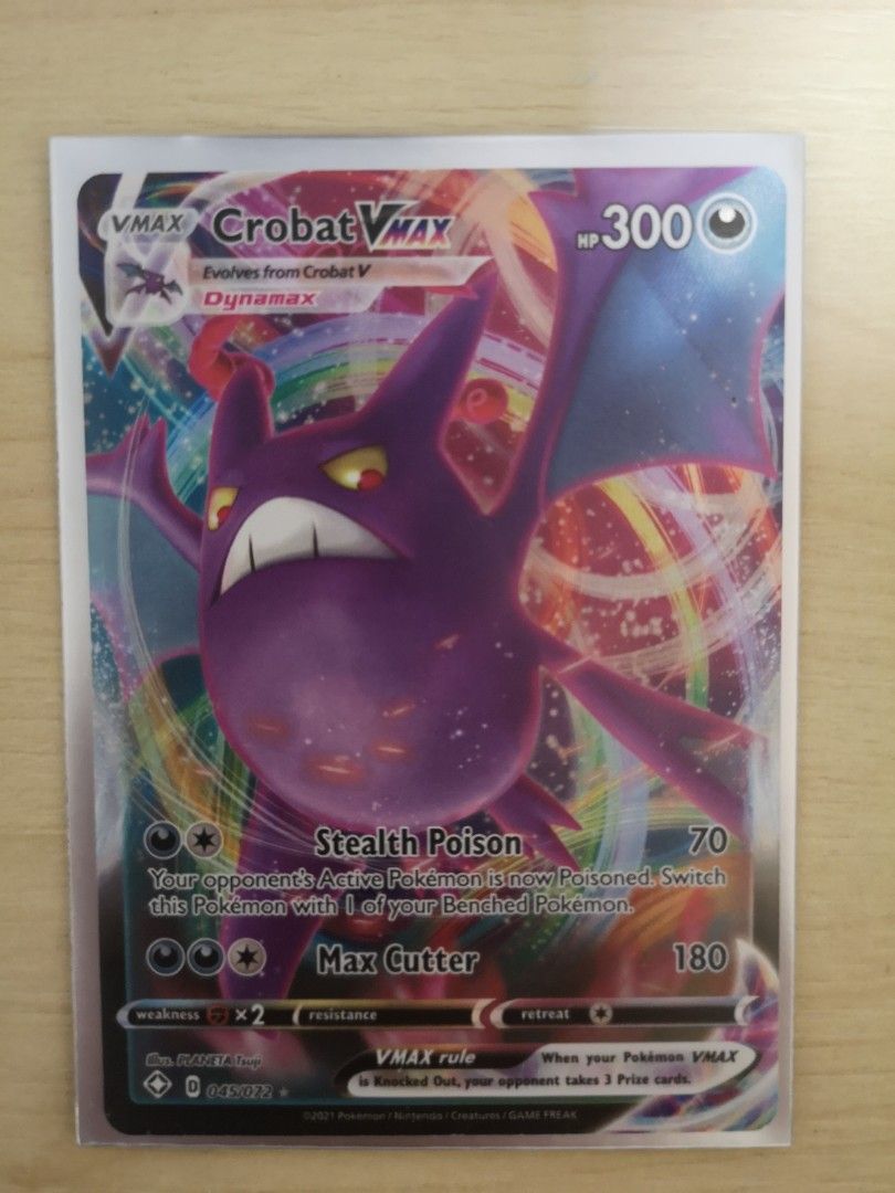 Crobat VMAX 045/072, Hobbies & Toys, Toys & Games on Carousell