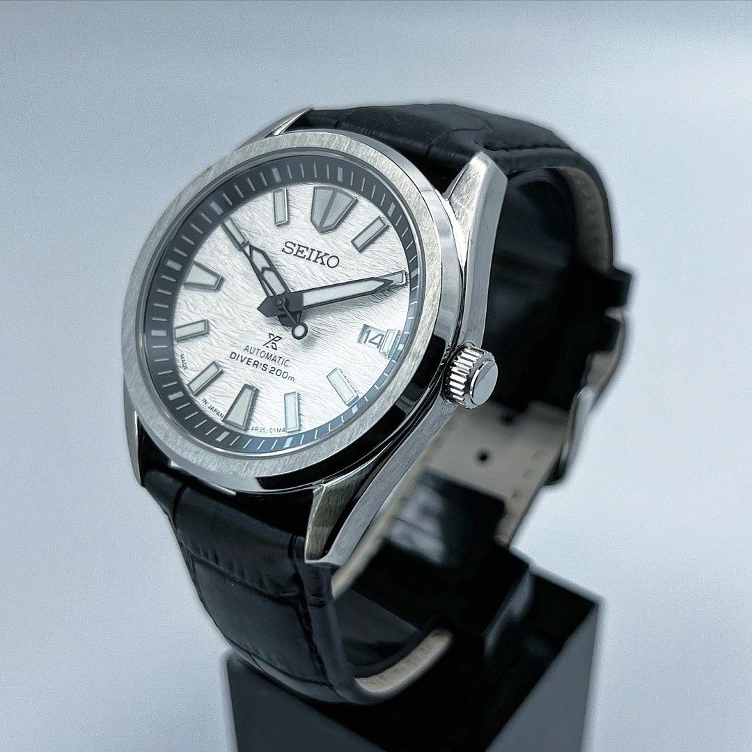 Custom Seiko Mod black/White Prospex GS 39mm, Men's Fashion, Watches ...