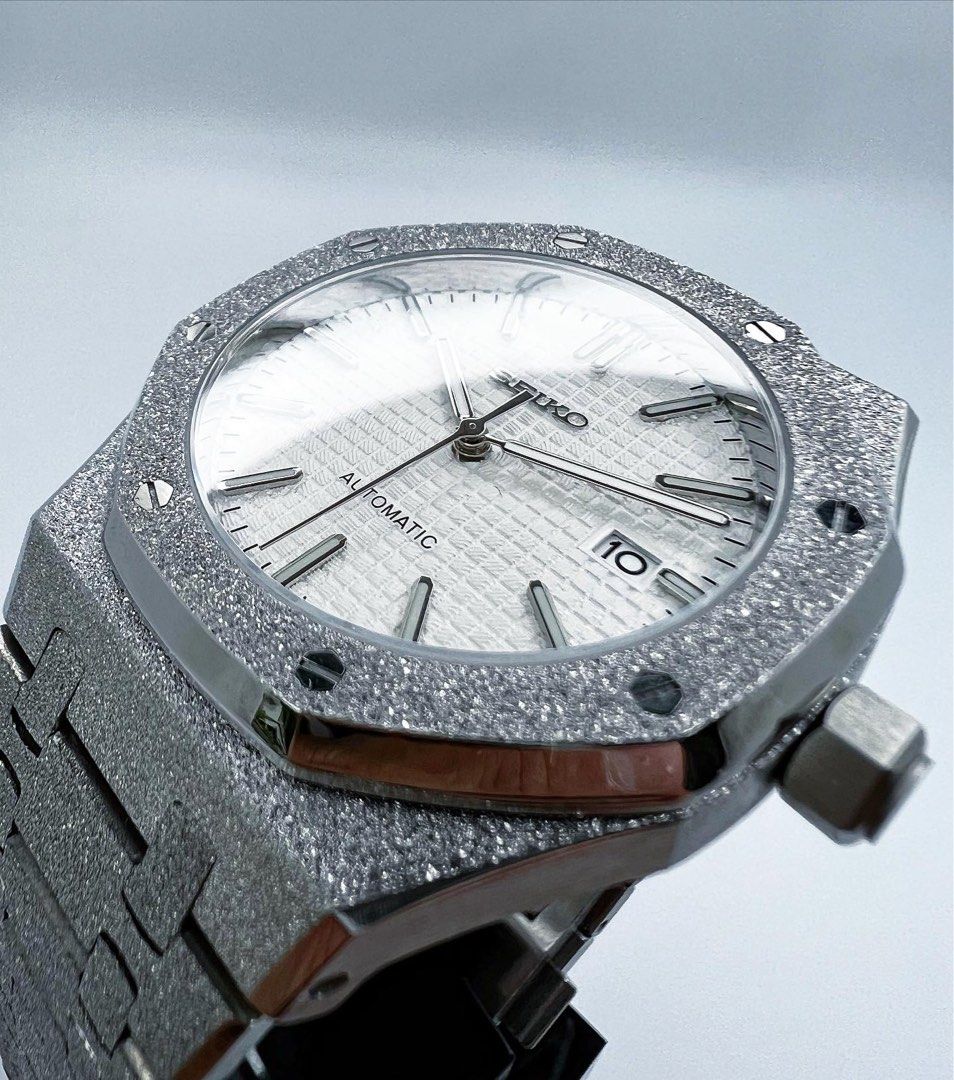 Custom Seiko Mod White Frost AP 42mm, Men's Fashion, Watches ...