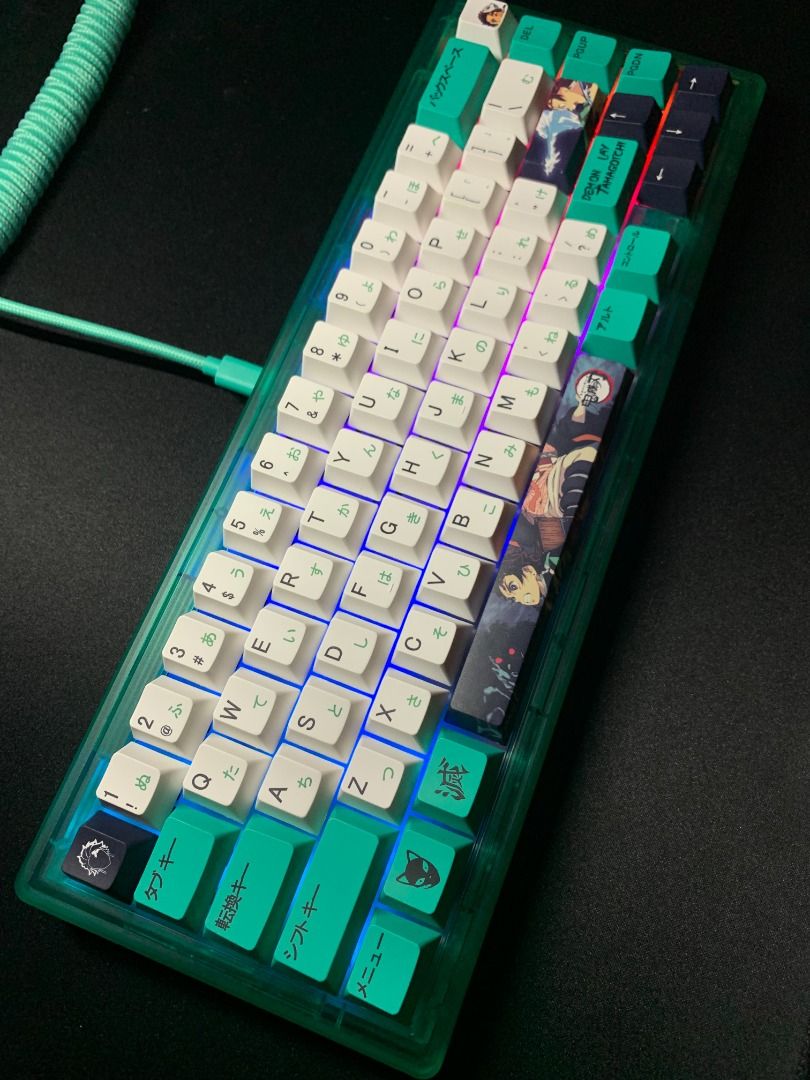 Demon Slayer Custom 65% Mechanical Keyboard, Computers & Tech, Parts ...