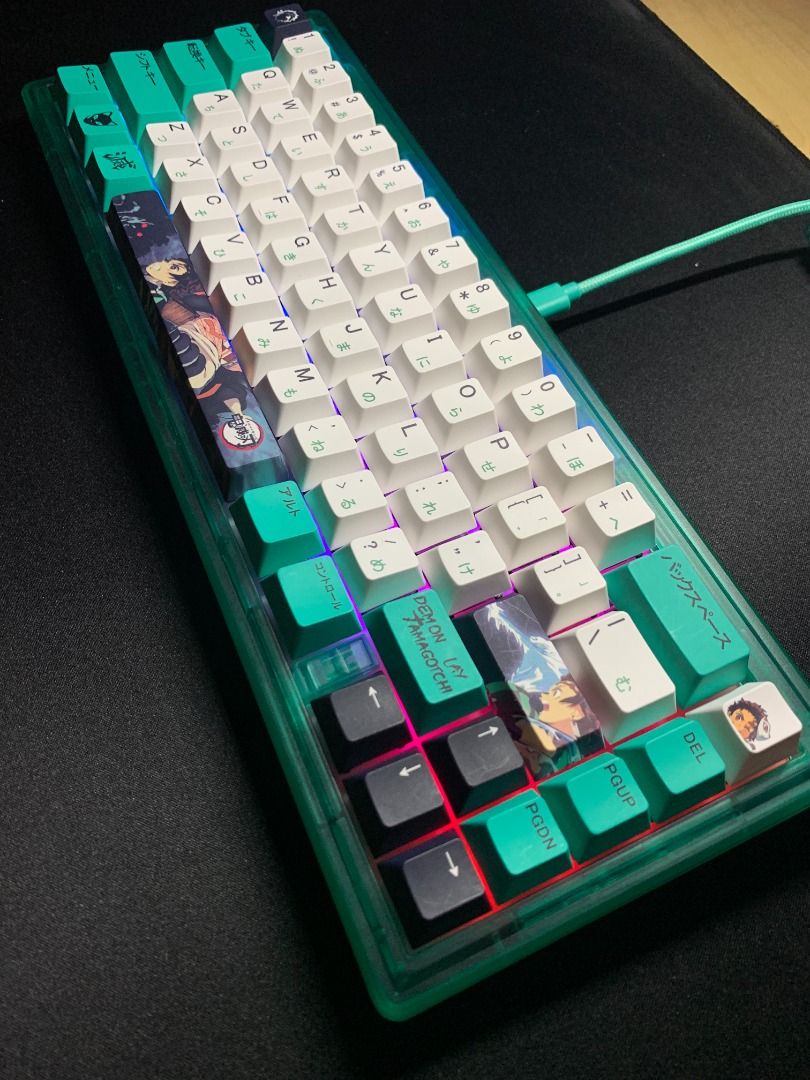 Demon Slayer Custom 65% Mechanical Keyboard, Computers & Tech, Parts ...