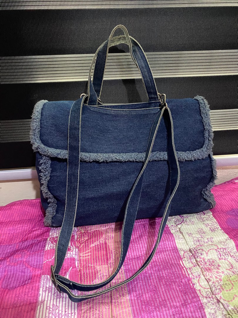Denim Two way Bag, Women's Fashion, Bags & Wallets, Tote Bags on Carousell
