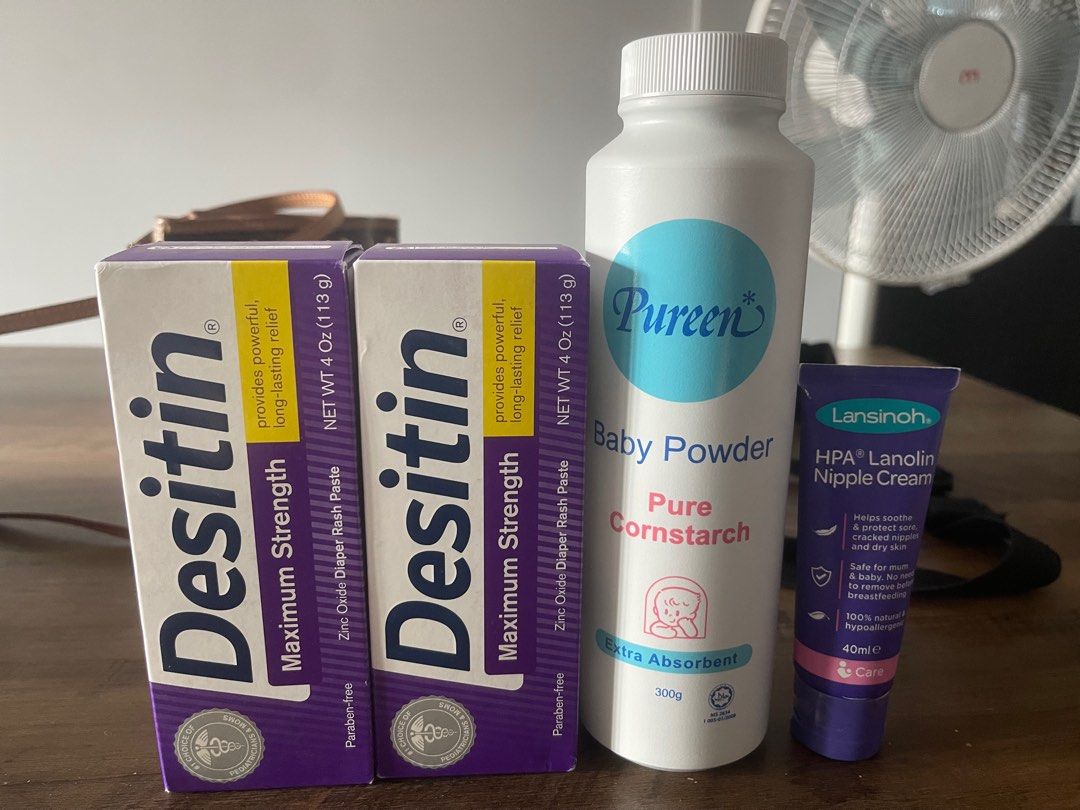 DIAPER RASH CREAM/BABY POWDER/NIPPLE CREAM, Babies & Kids, Bathing ...