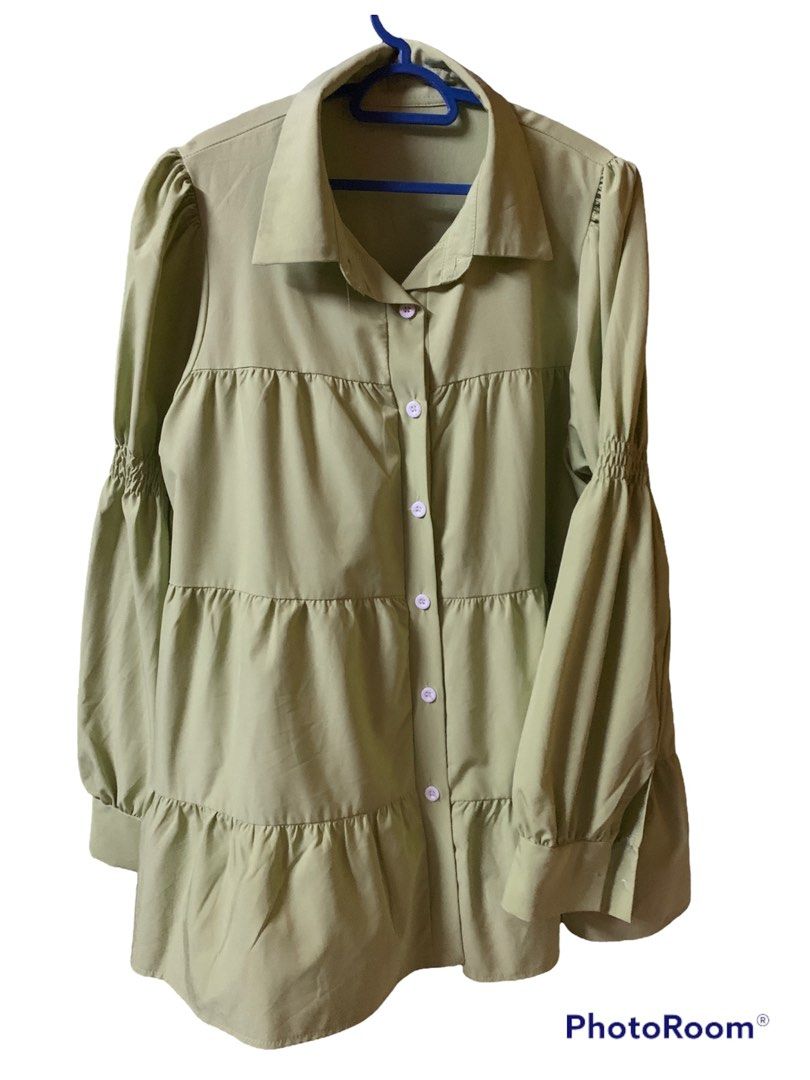 Dolly Blouse She Dazzle, Women's Fashion, Tops, Blouses on Carousell