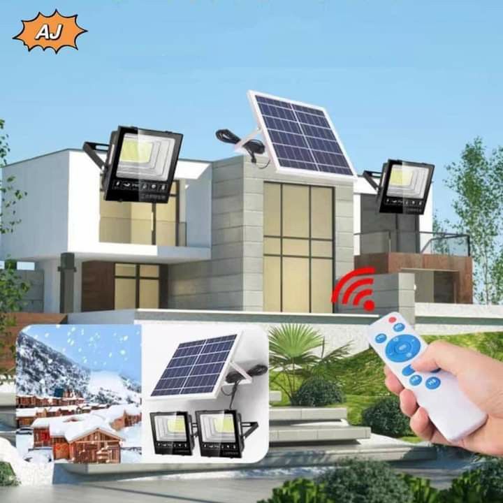 Double solar light with one solar panel, Furniture & Home Living ...
