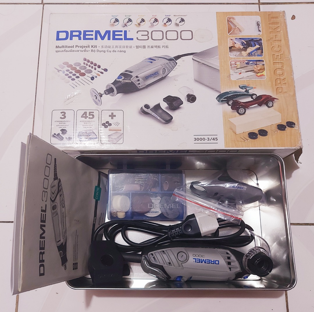 Dremel 3000 3/45 Multi-tool Project Kit on Carousell