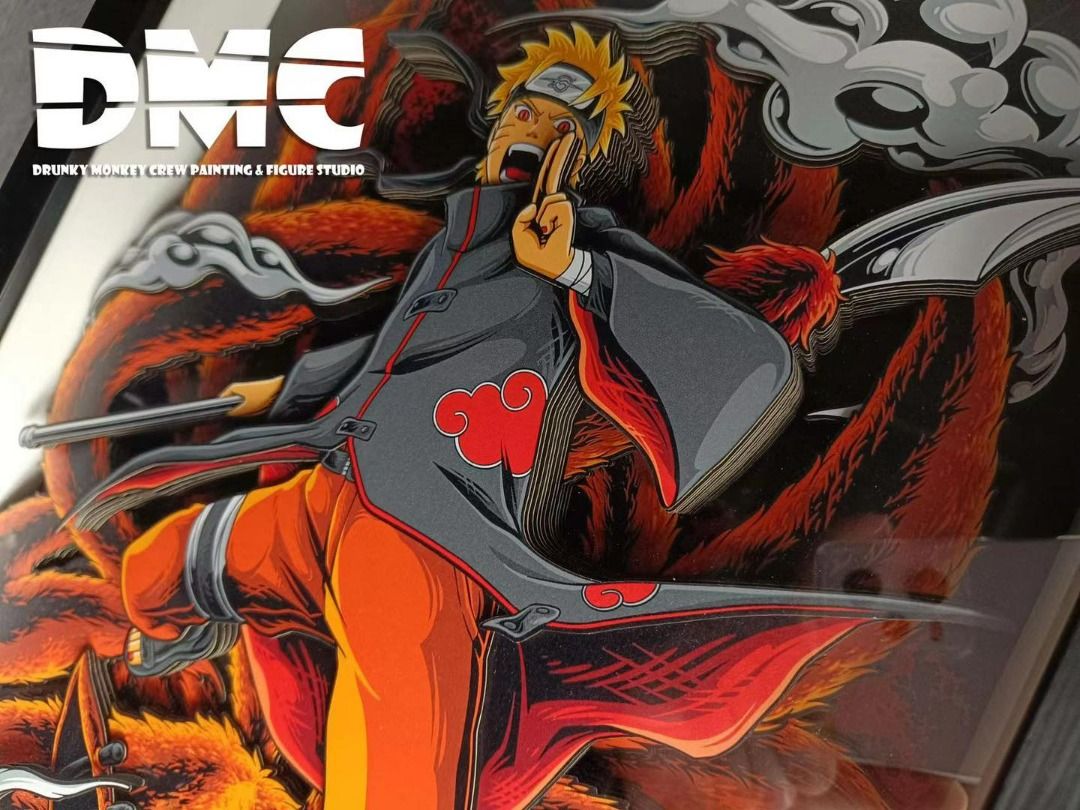 Drunky Monkey Crew - Naruto Kurama Frame, Hobbies & Toys, Toys & Games ...