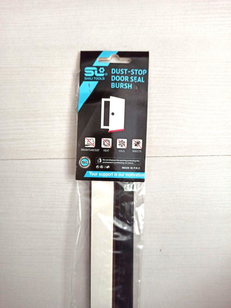 Dust-Stop Door Seal Bursh, Furniture & Home Living, Home Improvement ...