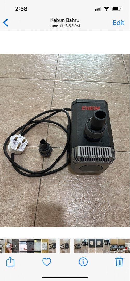 Eheim Aquarium fish pump , Pet Supplies, Homes & Other Pet Accessories ...