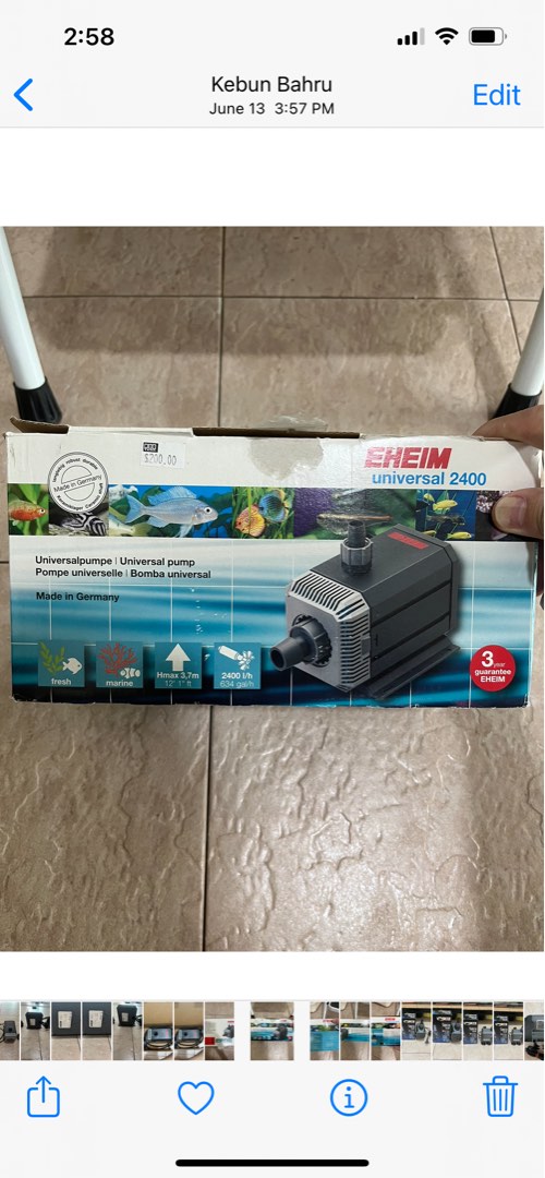 Eheim Aquarium fish pump , Pet Supplies, Homes & Other Pet Accessories ...